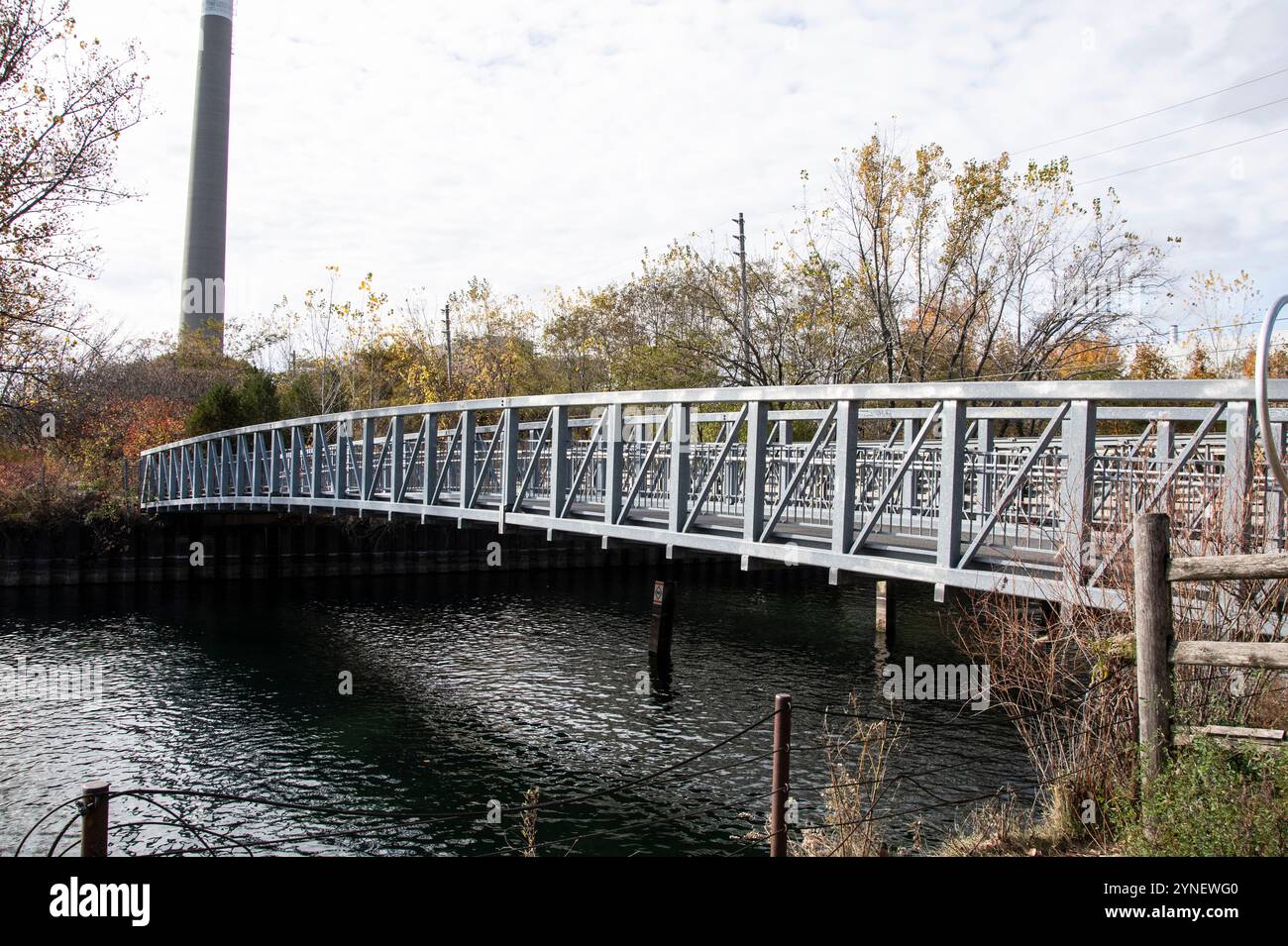 Unwin Bridge at Tommy Thompson Park in Scarborough, Toronto, Ontario ...