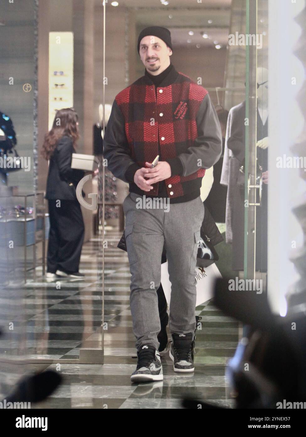 25/11/2024 Milan Ph.Paolo Della Bella Zlatan Ibrahimovic with his ...