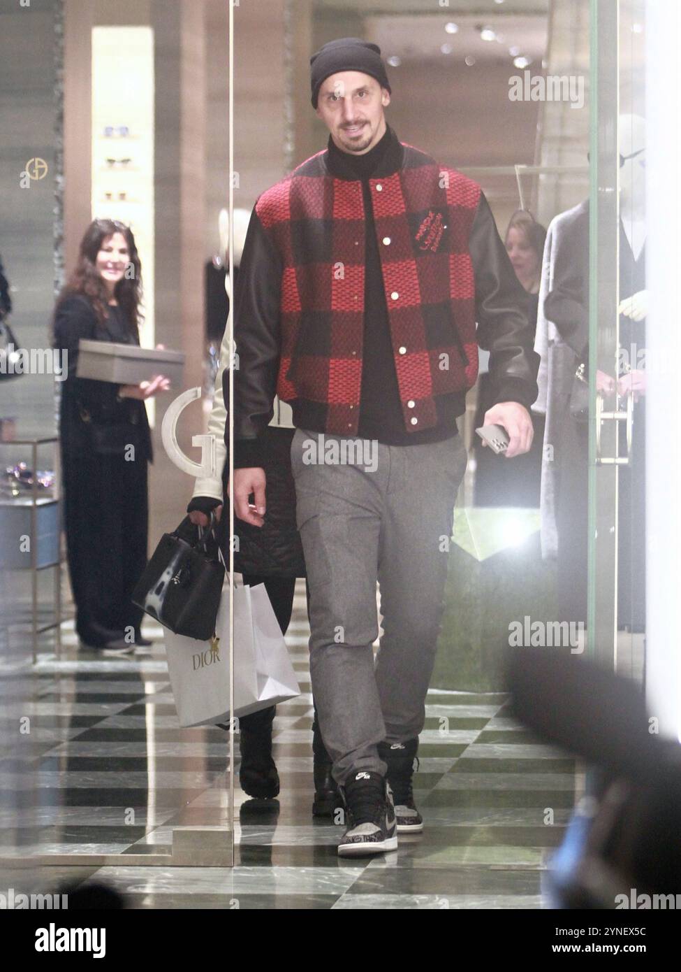 25/11/2024 Milan Ph.Paolo Della Bella Zlatan Ibrahimovic with his ...