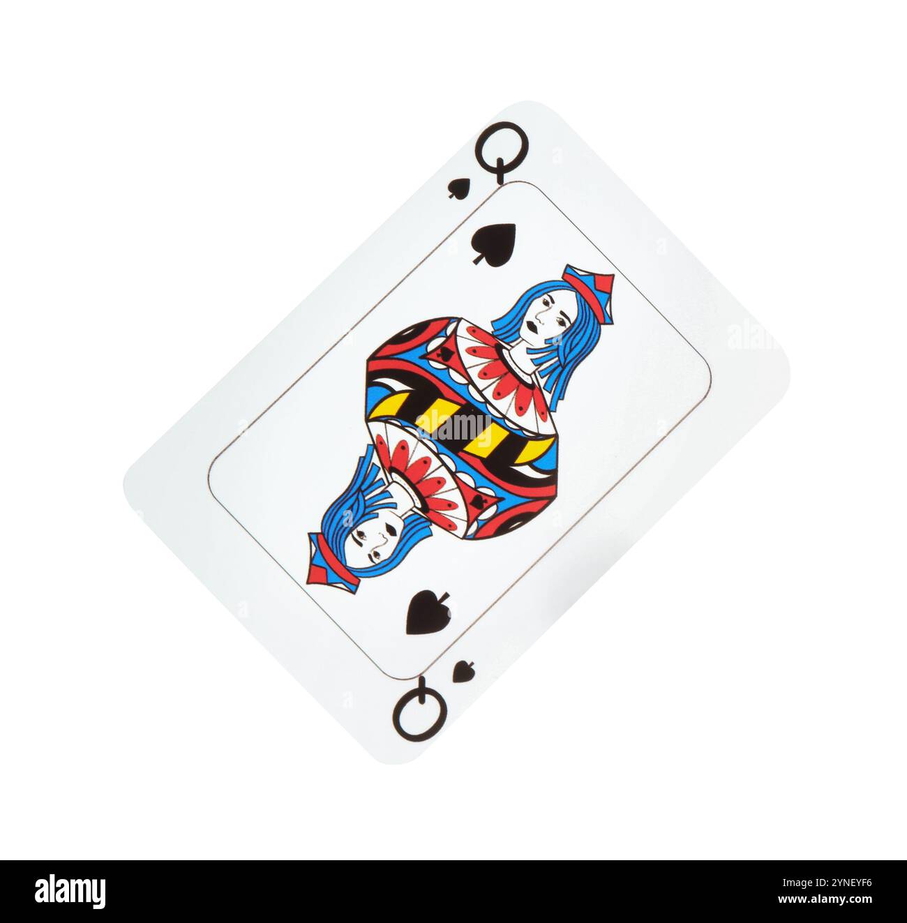 Poker game. One playing card isolated on white Stock Photo - Alamy