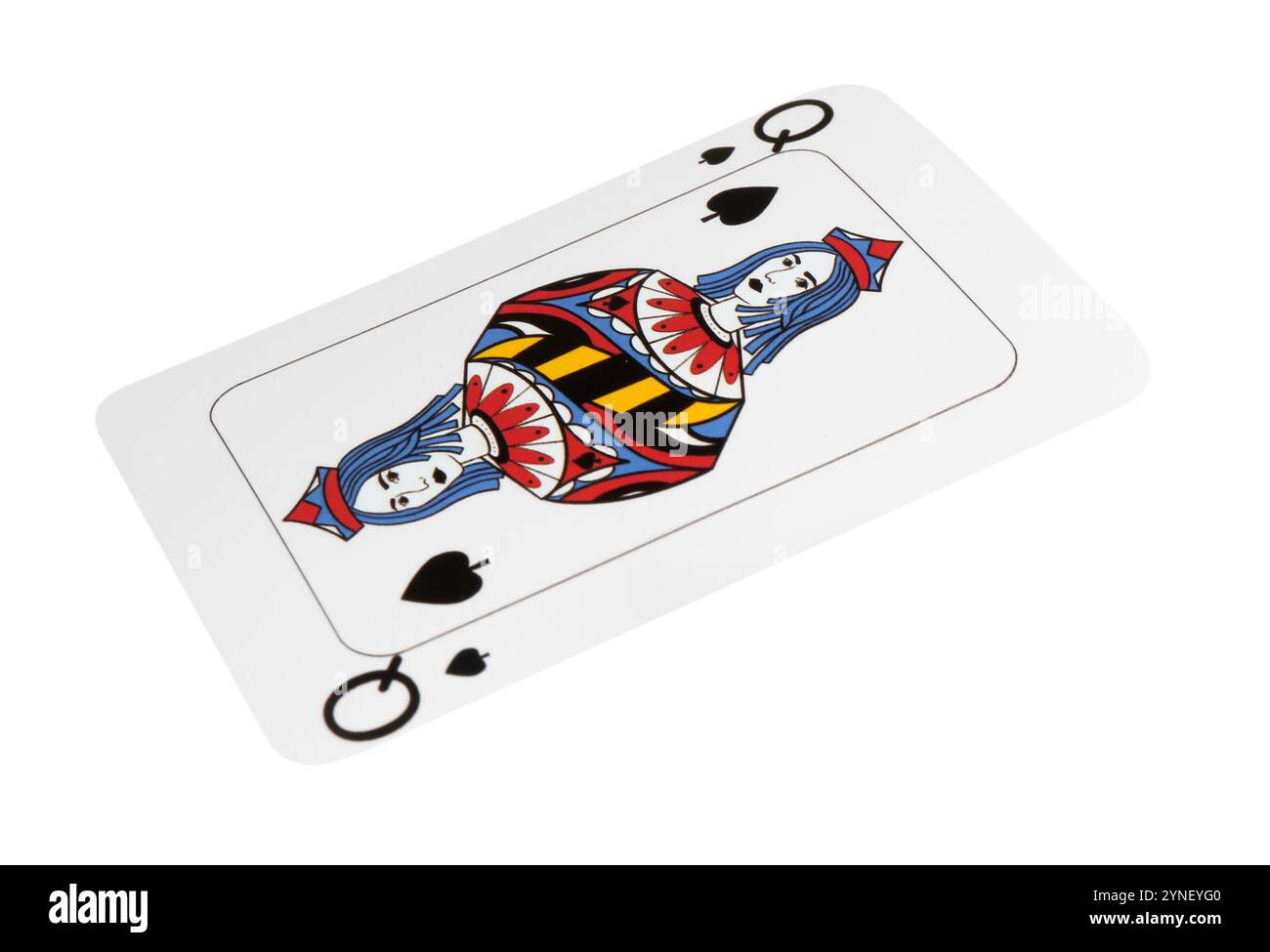 Poker game. One playing card isolated on white Stock Photo - Alamy