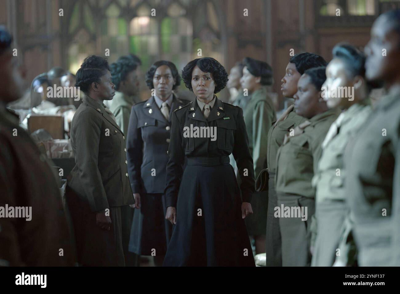 THE SIX TRIPLE EIGHT, from left: Milauna Jackson, Kerry Washington ...