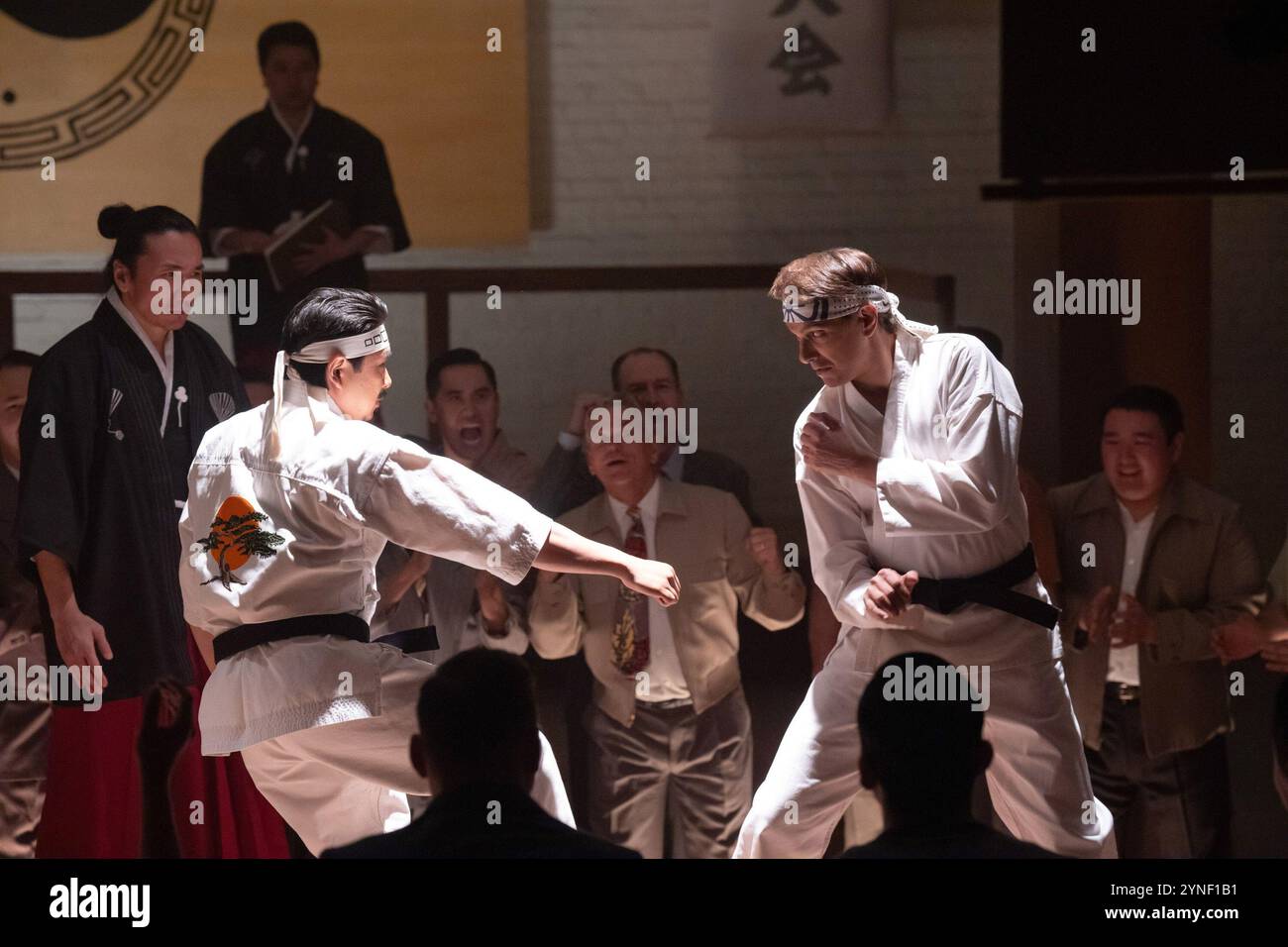 COBRA KAI, from let: Brian Takahashi, Ralph Macchio, (Season 6, Part 2 ...