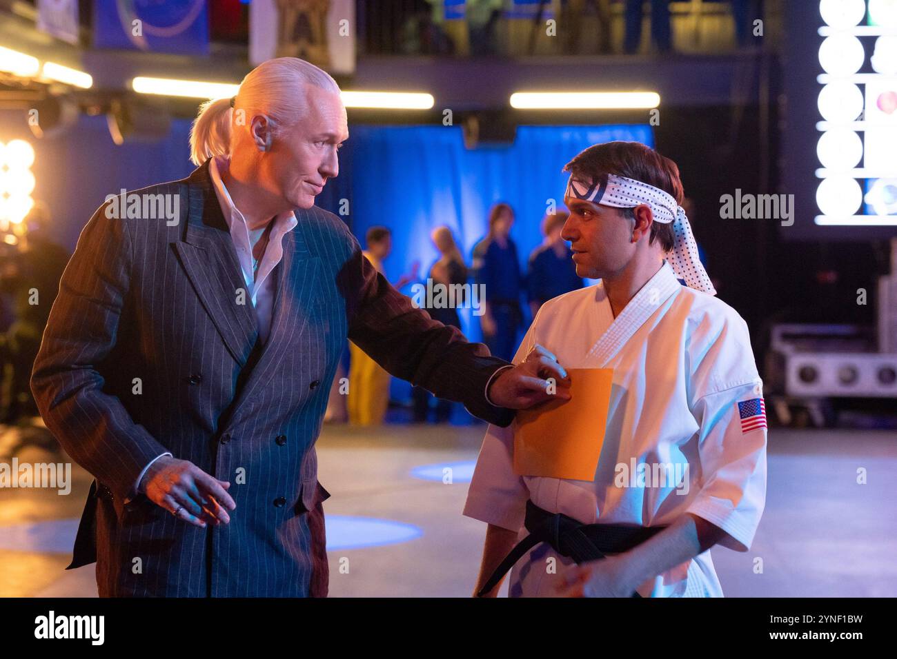 COBRA KAI, from left: Thomas Ian Griffith, Ralph Macchio, (Season 6, Part 2, aired Nov. 15, 2024 ...