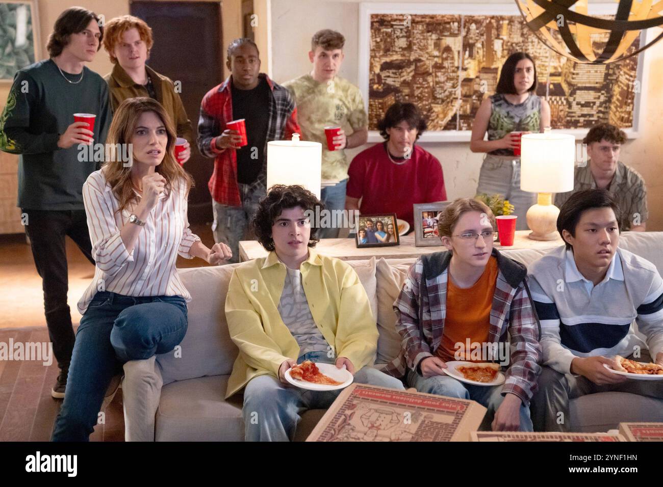 COBRA KAI, front from left: Courtney Henggeler, Griffin Santopietro ...