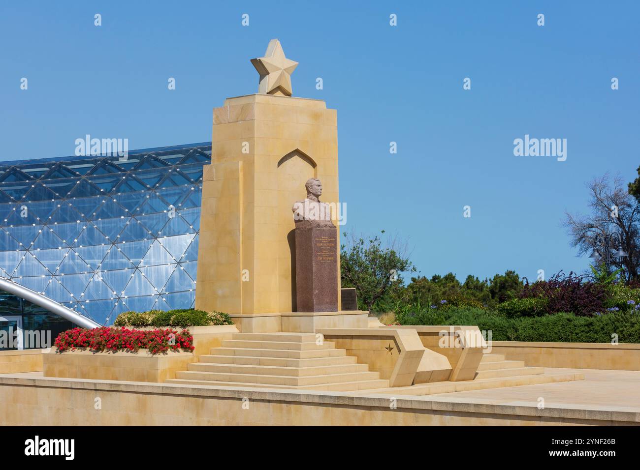 Monument to Hazi Aslanov (1910-1945), Azerbaijani major-general of the ...