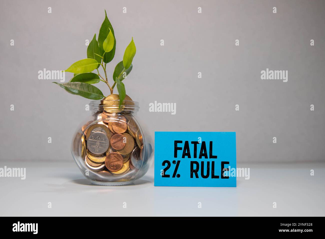 Business Term with Climbing Chart Graph - Fatal Two Percent Rule Stock ...