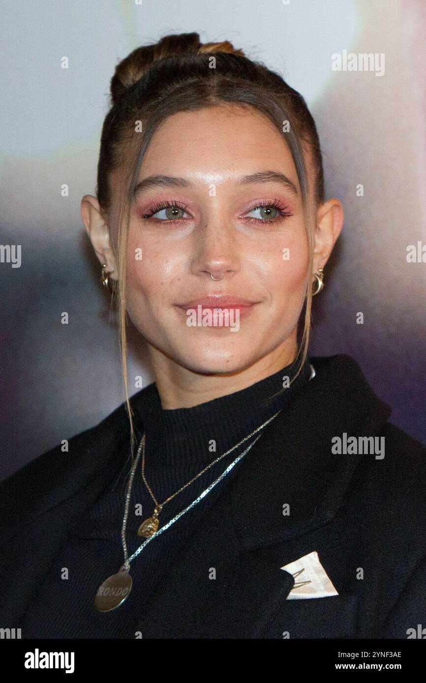 Turin, Italy. 22nd Nov, 2024. Italian actress Amanda Campana on red ...