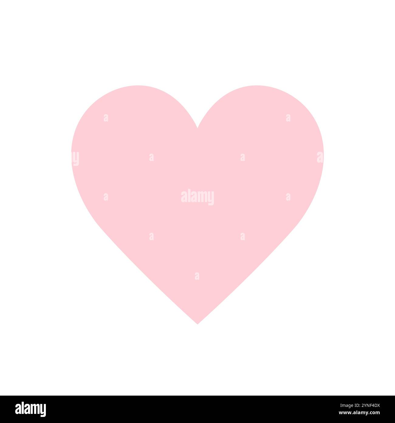 Pink Heart icon. Heart shape Isolated on white background Stock Vector ...