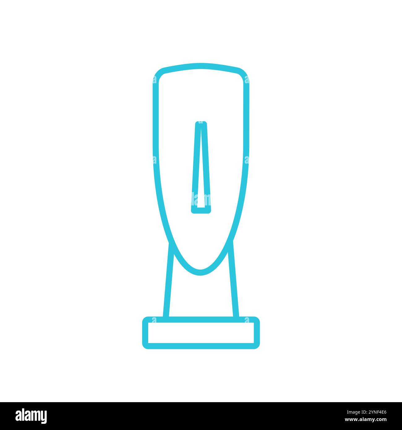 Ancient Cycladic art, Head, Isolated on white background. From blue ...