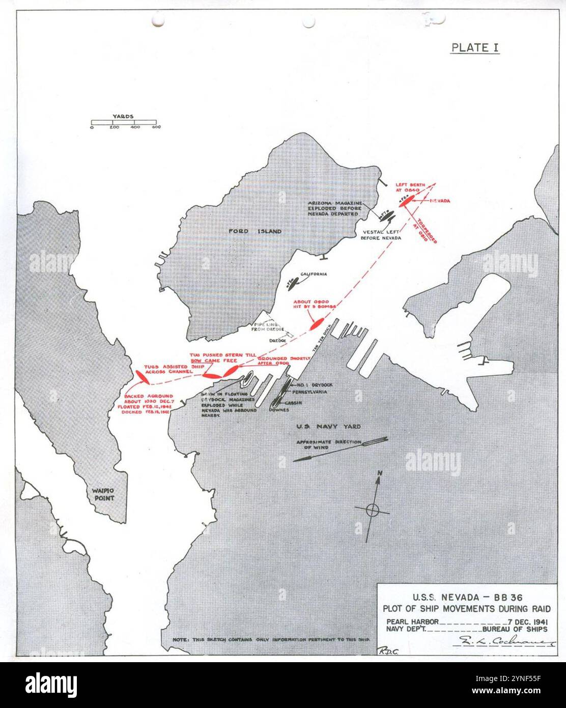 BuShips WDR №17 - USS NEVADA (BB36) Torpedo and Bomb Damage December, 7 ...
