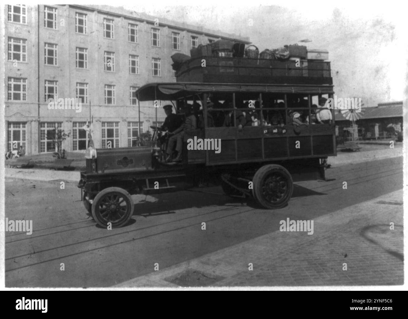 Busload of immigrants, Buenos Aires, Argentina, ca. 1890-1923 Stock ...