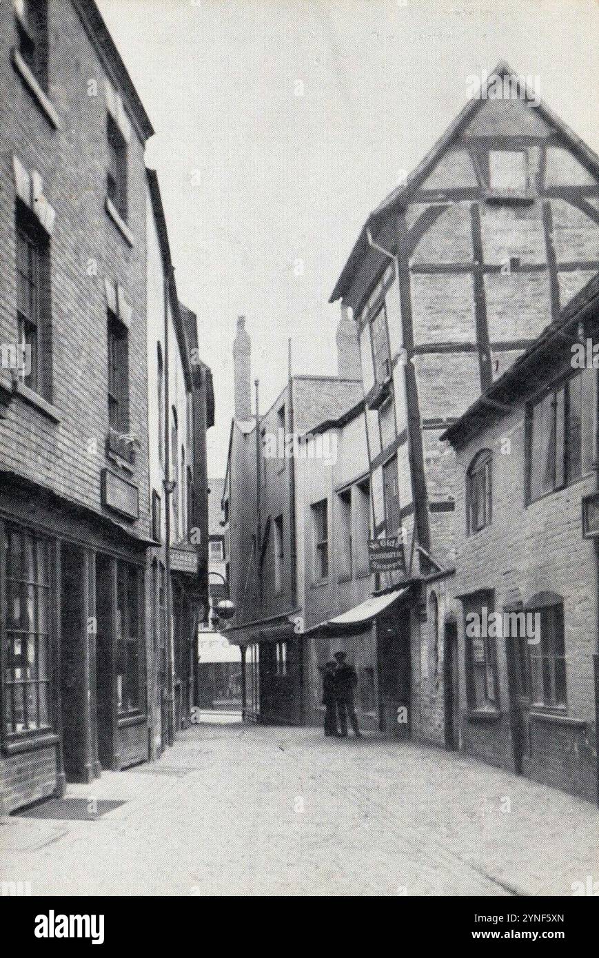 Butchers Row in Coventry, 1890-1920 Stock Photo - Alamy
