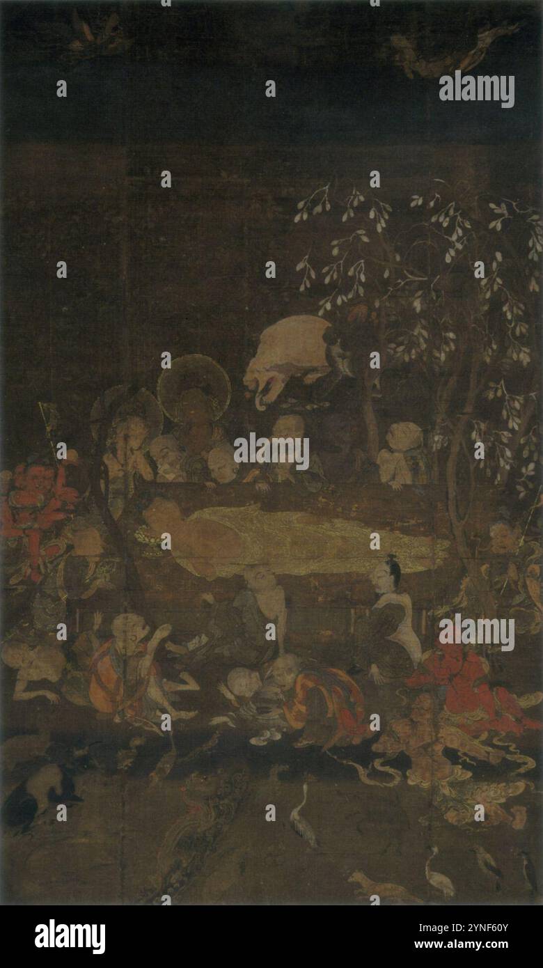 Butsu Nehan Zu, Houshou-in Temple Stock Photo - Alamy