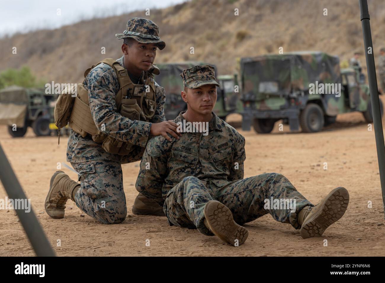 U.S. Marines with Marine Wing Communications Squadron 38, Marine Air ...