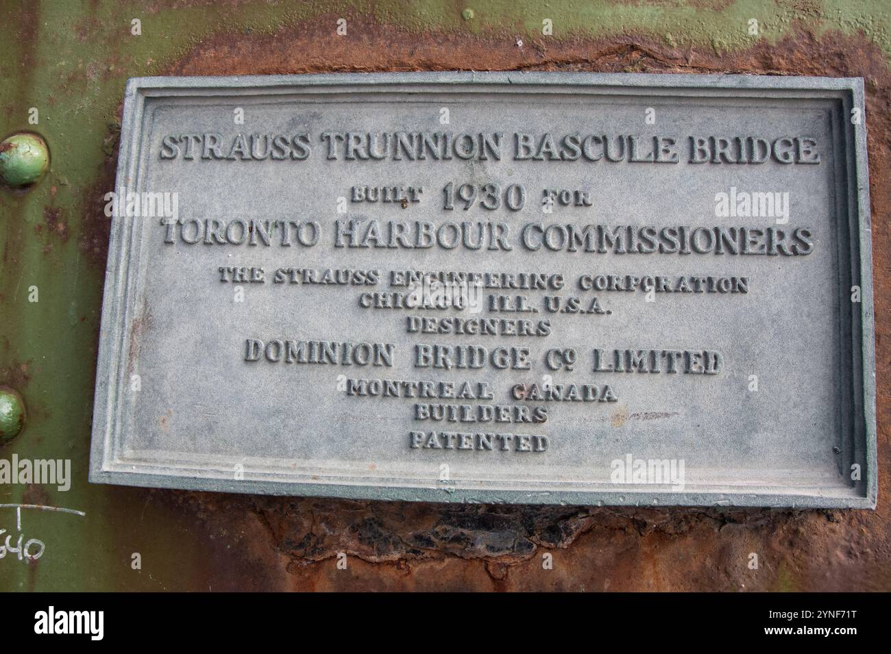 Cherry Street Strauss Trunnion Bascule Bridge plaque in Scarborough ...