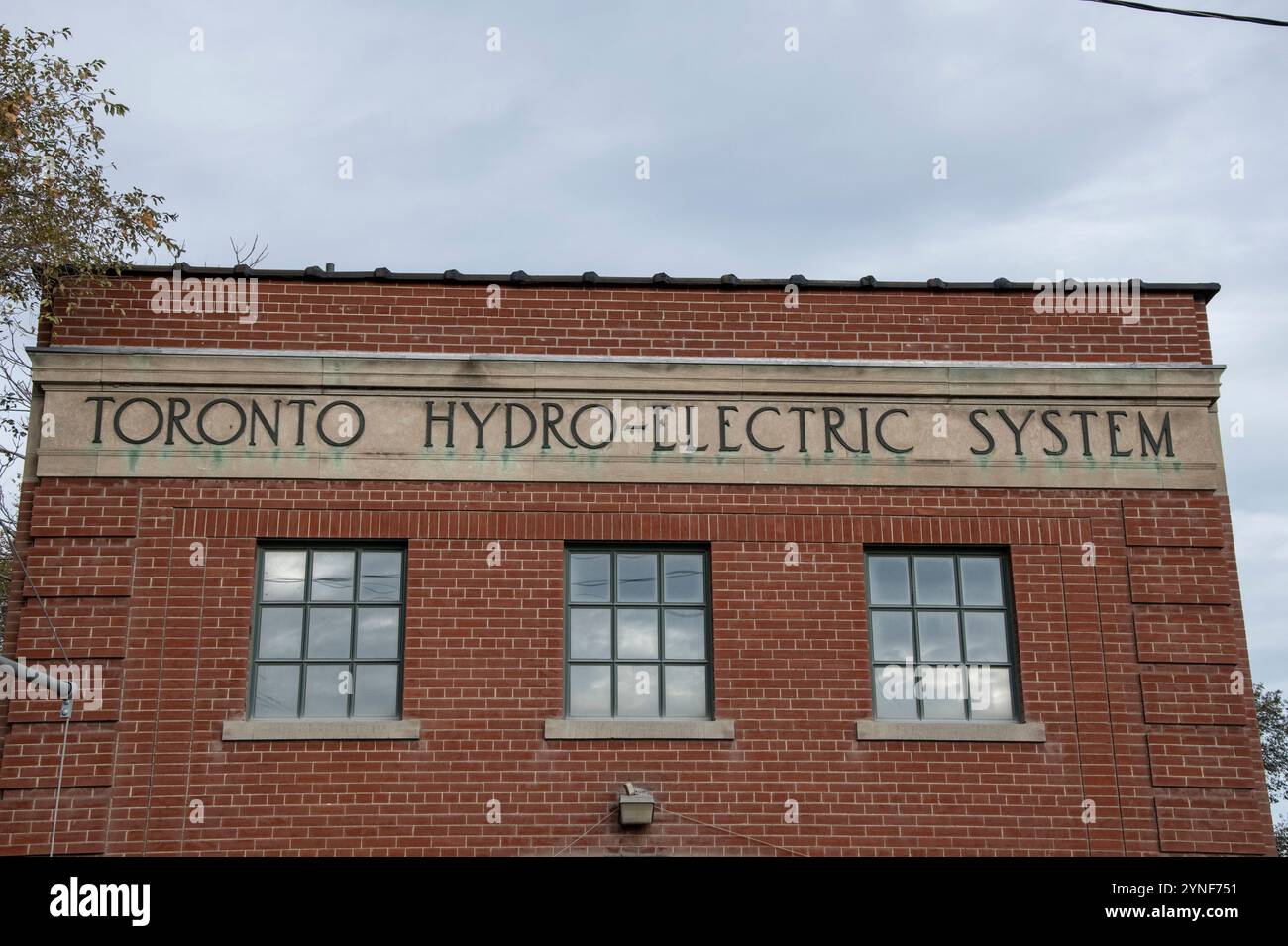 Historic Toronto Hydro-Electric System sign on Cherry Street in ...