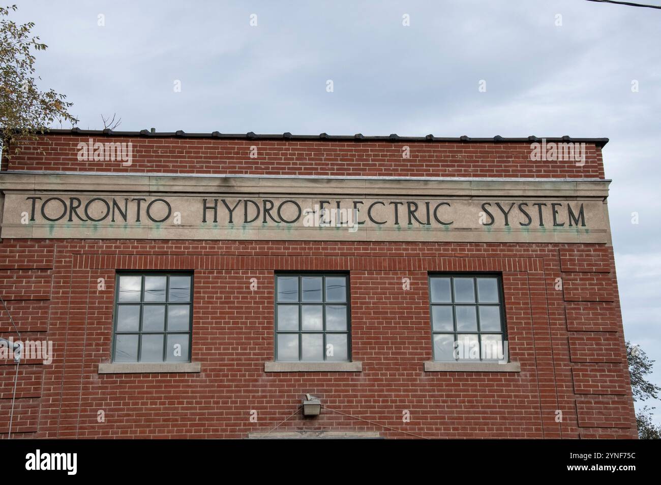 Historic Toronto Hydro-Electric System sign on Cherry Street in ...