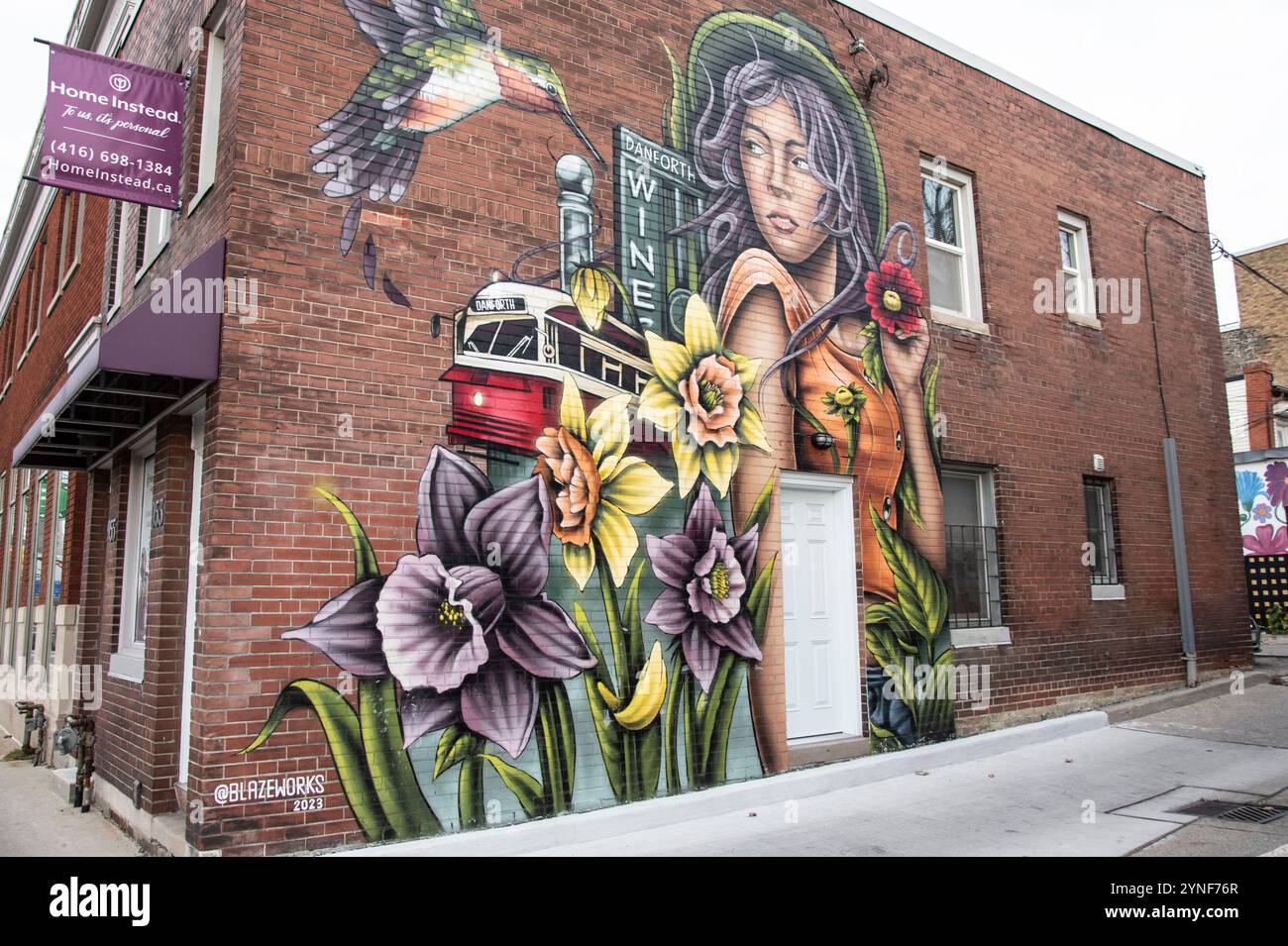 Historic mural of Woodbine and Danforth neighborhood in Scarborough ...