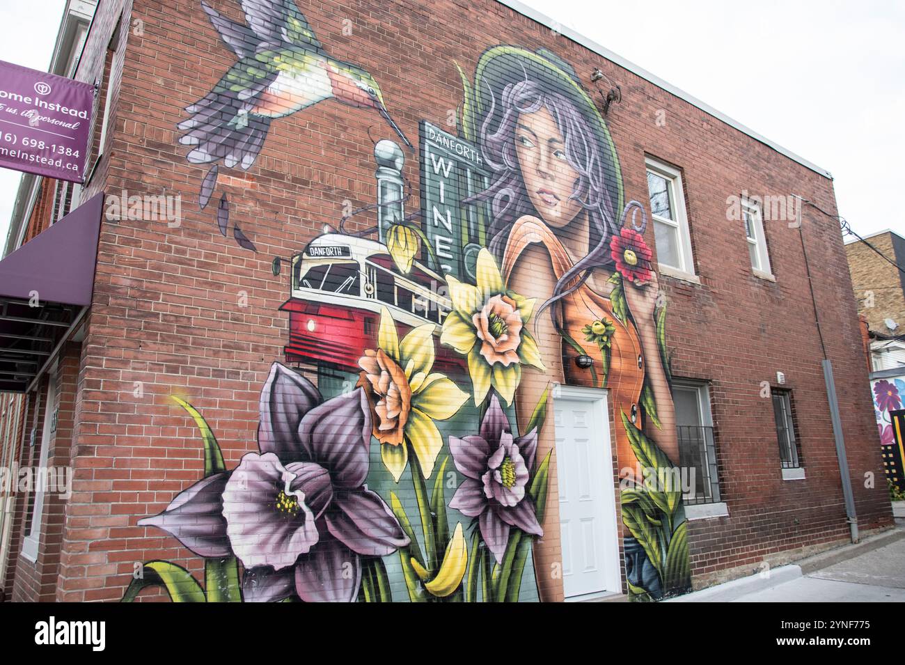 Historic mural of Woodbine and Danforth neighborhood in Scarborough ...