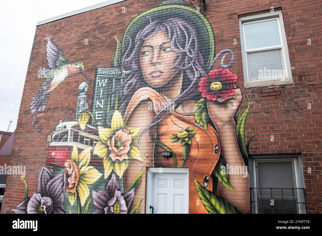 Historic mural of Woodbine and Danforth neighborhood in Scarborough ...