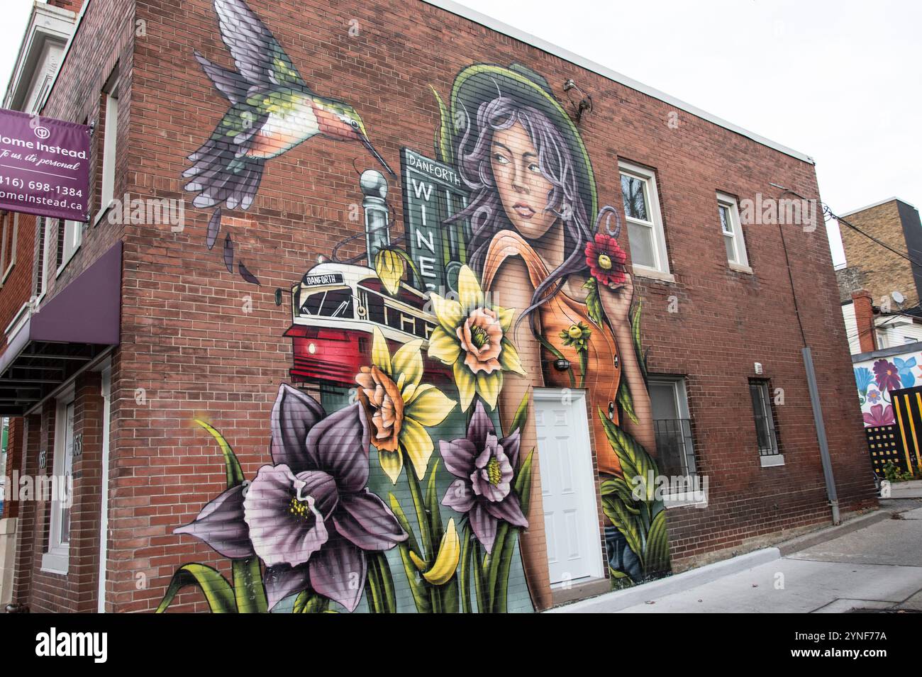 Historic mural of Woodbine and Danforth neighborhood in Scarborough ...