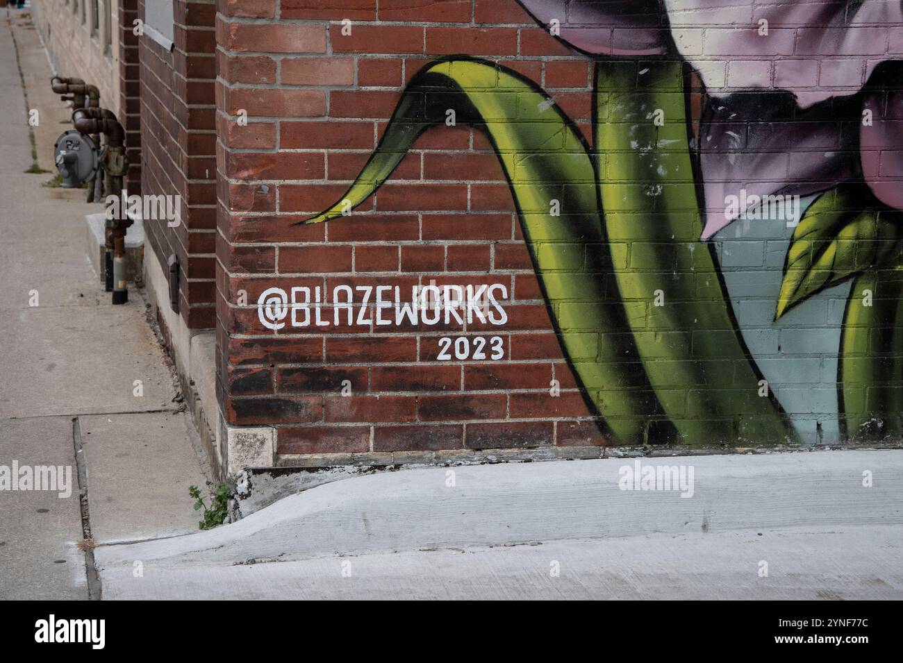 Historic mural of Woodbine and Danforth neighborhood in Scarborough ...