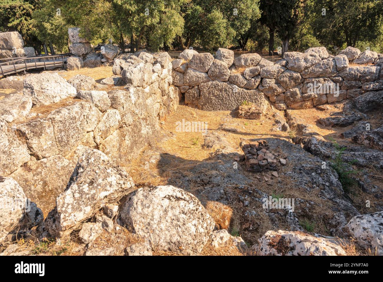 Ancient Greek Ruins of Necromanteion of Acheron near village of ...
