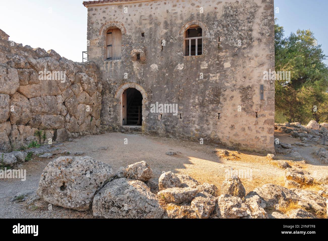 Ancient Greek Ruins of Necromanteion of Acheron near village of ...
