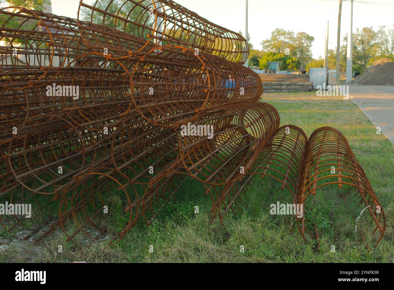 Reinforced steel rod pipes hi-res stock photography and images - Alamy