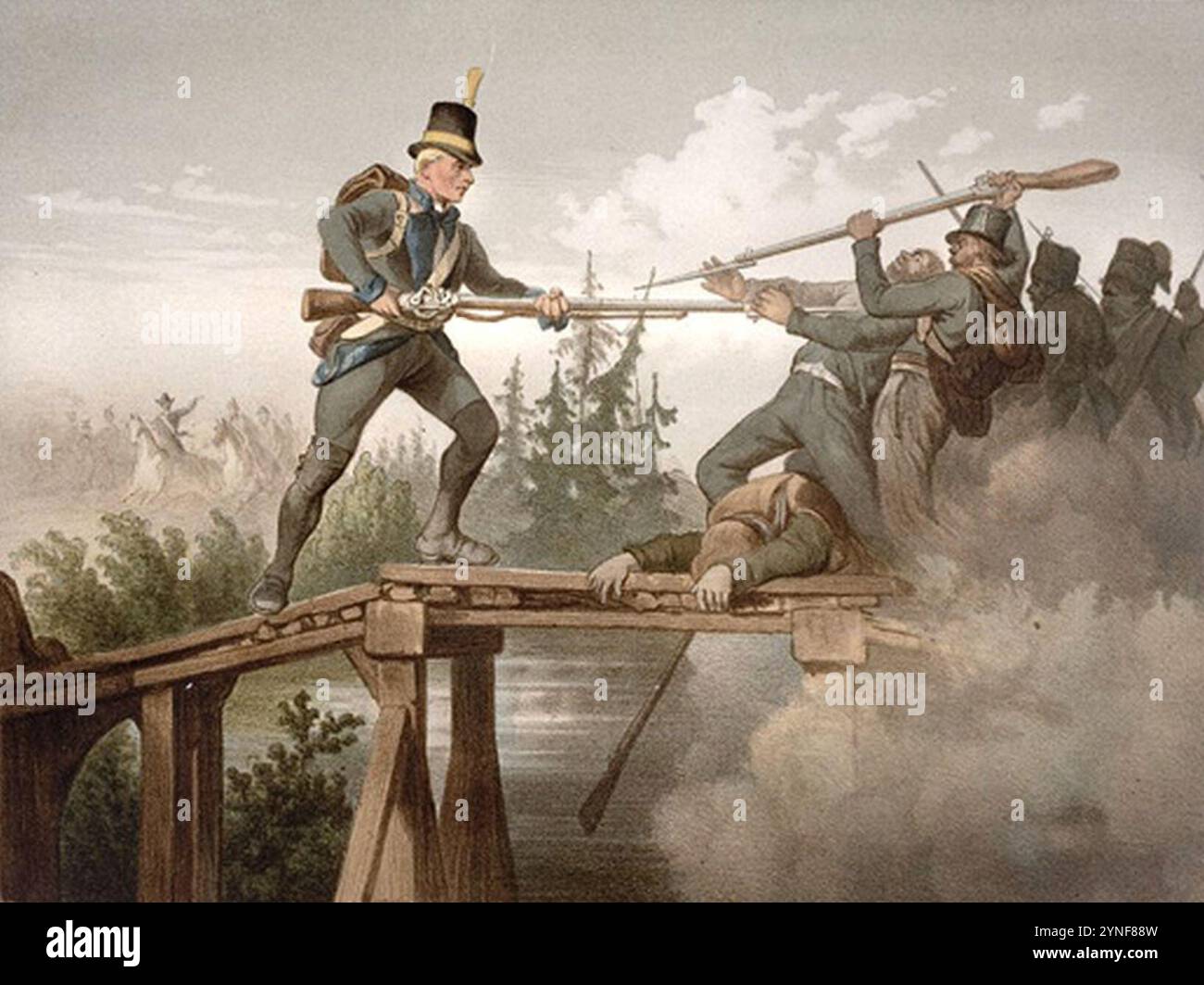 C. F. Staaf - Sven Dufva and the Battle of Koljonvirta Stock Photo - Alamy