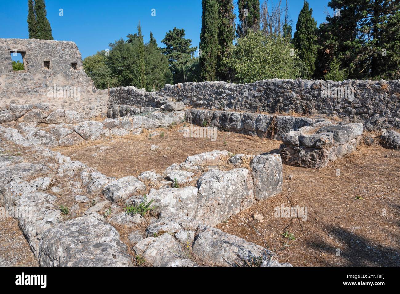 Ancient Greek Ruins of Necromanteion of Acheron near village of ...