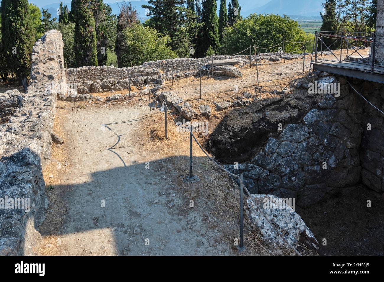 Ancient Greek Ruins of Necromanteion of Acheron near village of ...