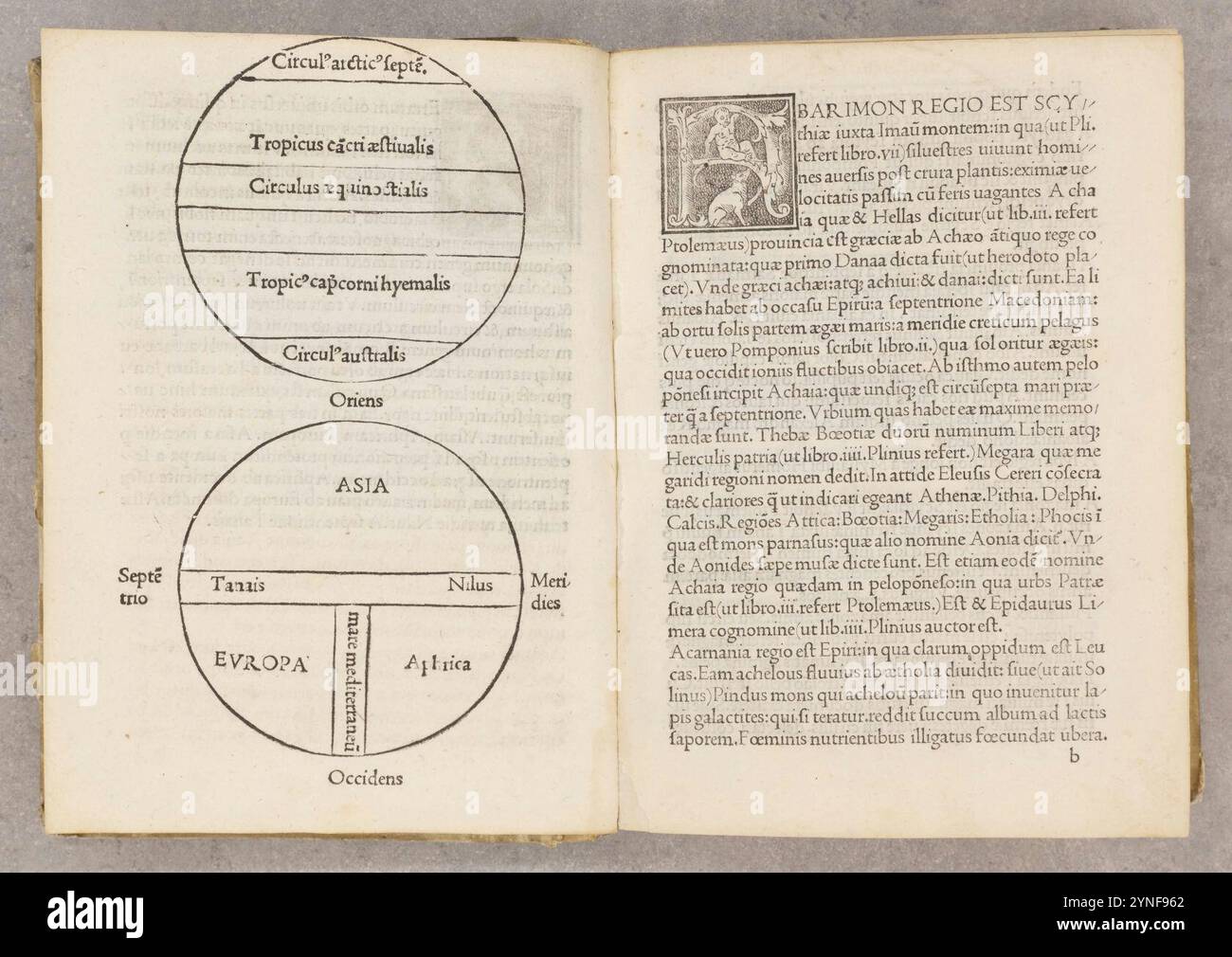 Ca. 1505 T and O map by Zacharias Lilius Stock Photo - Alamy