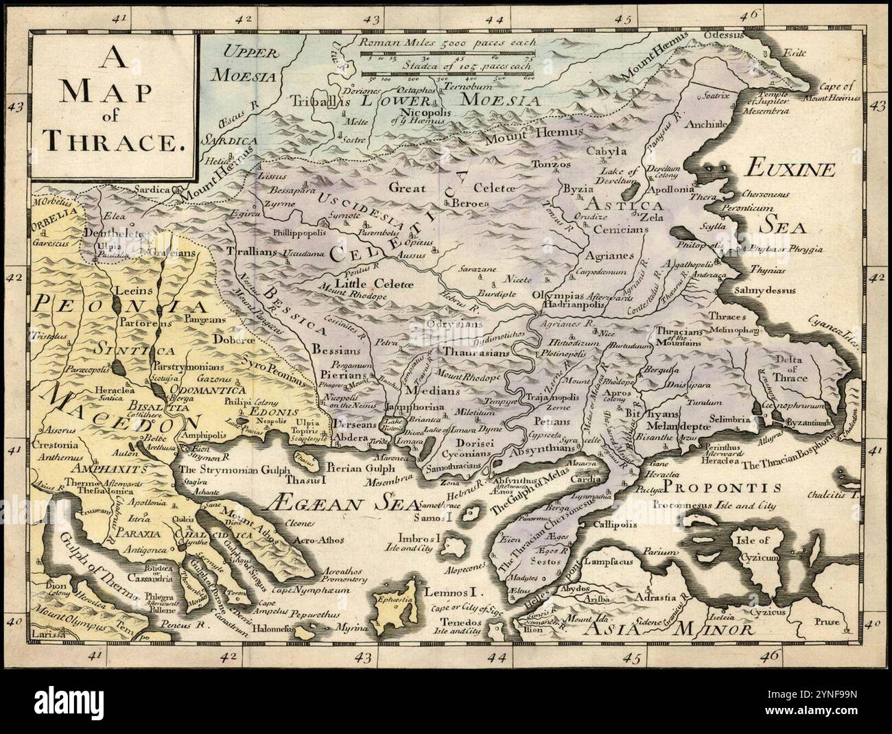 Map of thrace hi-res stock photography and images - Alamy