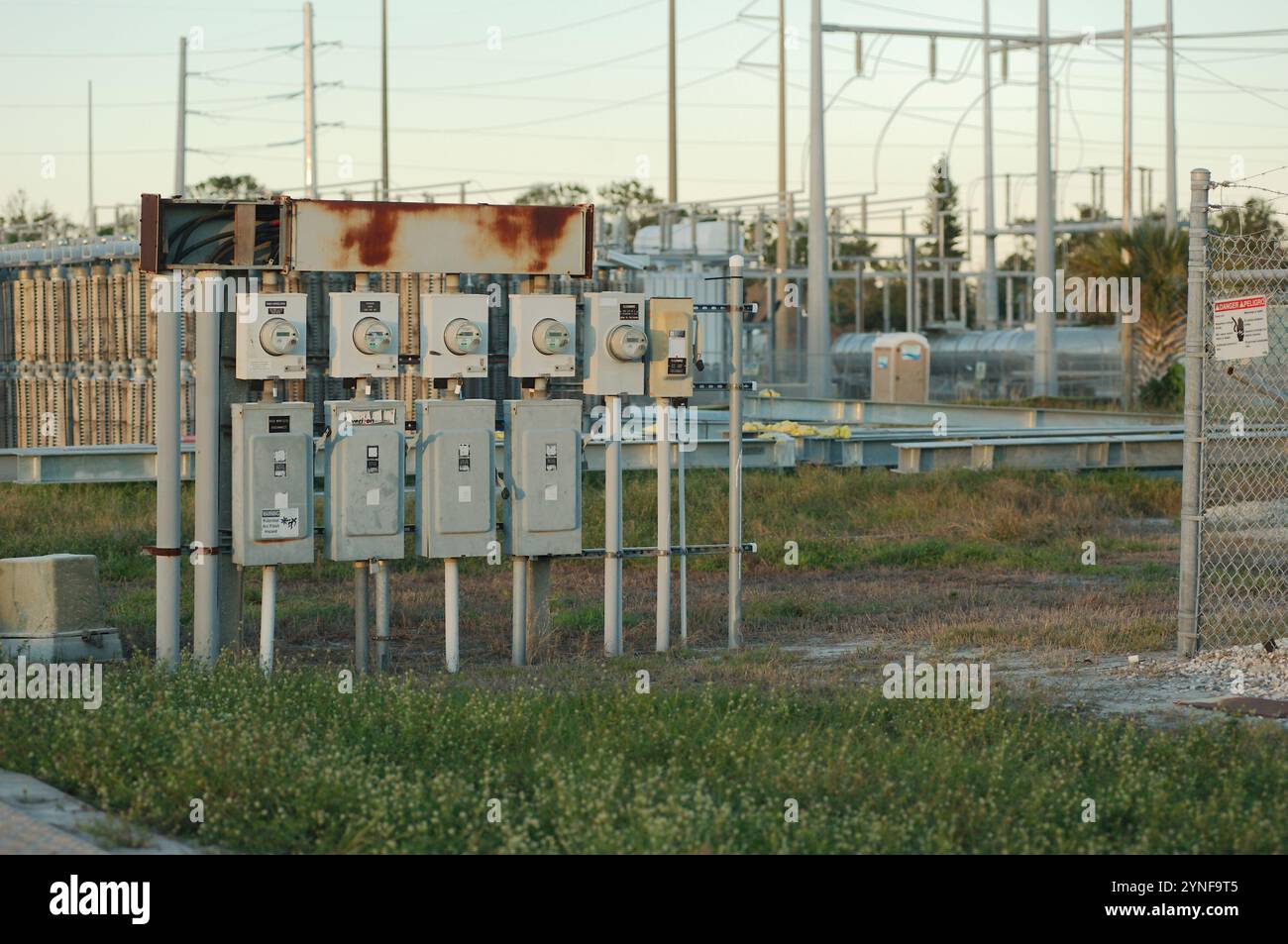 Multiple electric utility meters hi-res stock photography and images ...