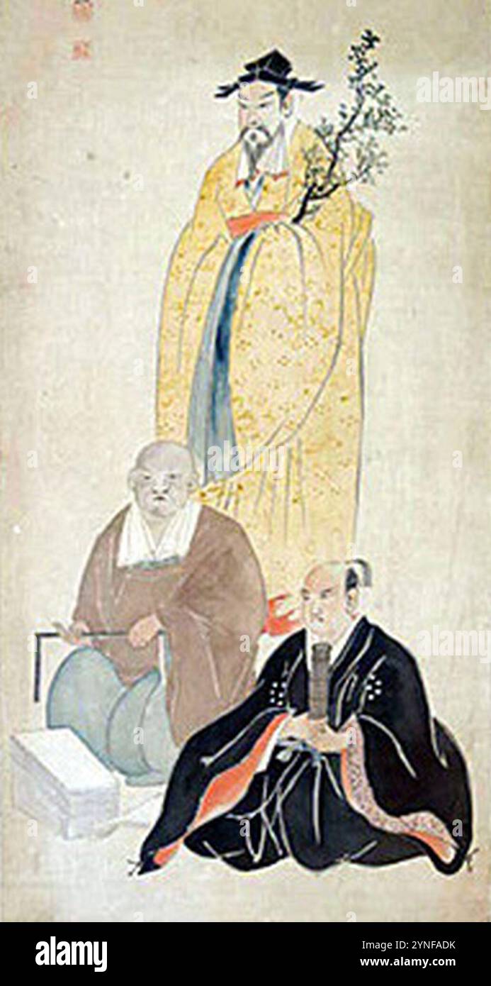 Cai Lun with Donchō and Mochizuki Seibee (Minobu Stock Photo - Alamy