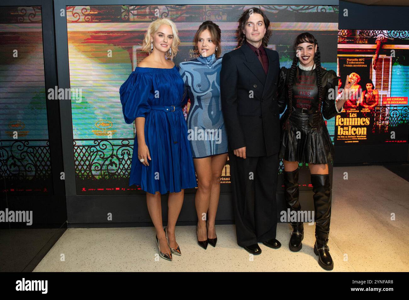 Paris, France. 25th Nov, 2024. Noemie Merlant, Sanda Codreanu, Lucas ...