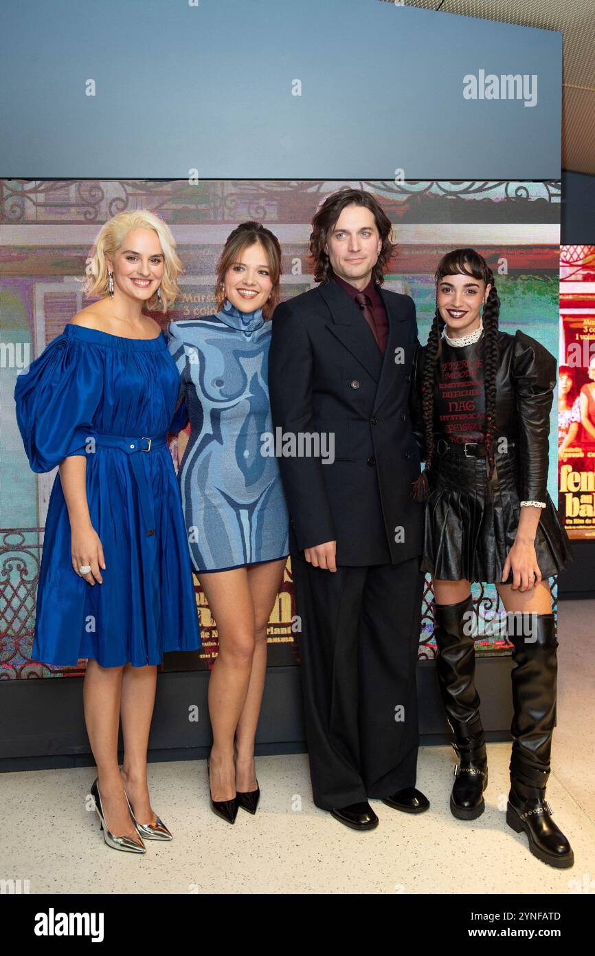 Paris, France. 25th Nov, 2024. Noemie Merlant, Sanda Codreanu, Lucas ...