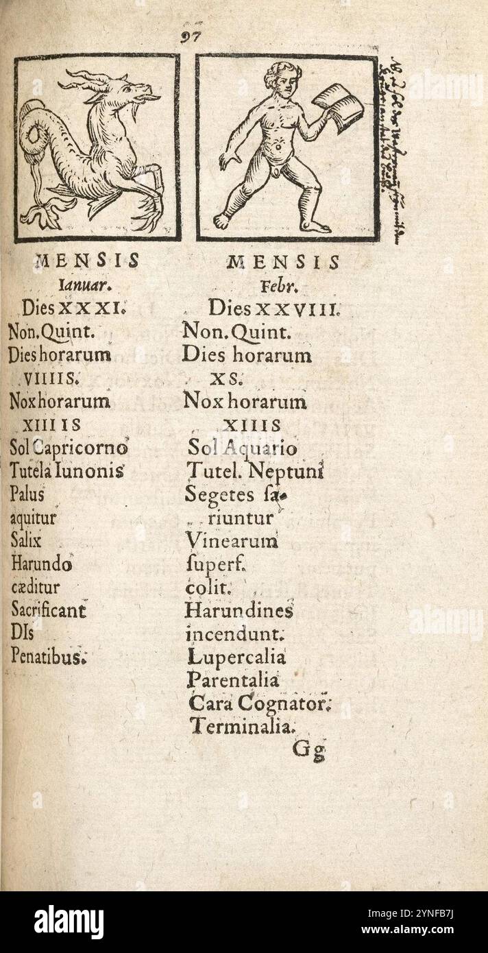 Calendarium romanum hi-res stock photography and images - Alamy