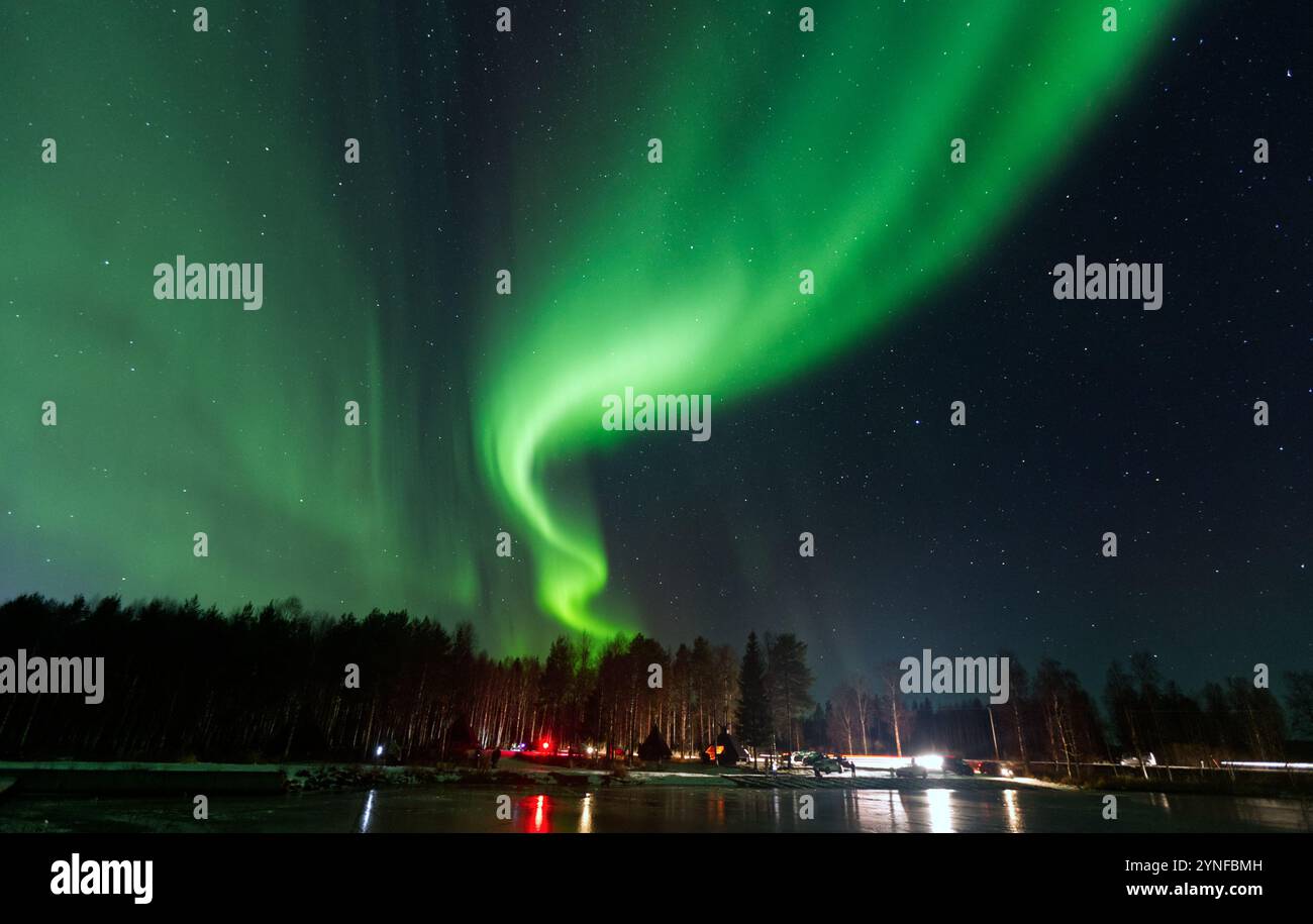 Aurora Borealis in Rovaniemi, Finland Stock Photo - Alamy