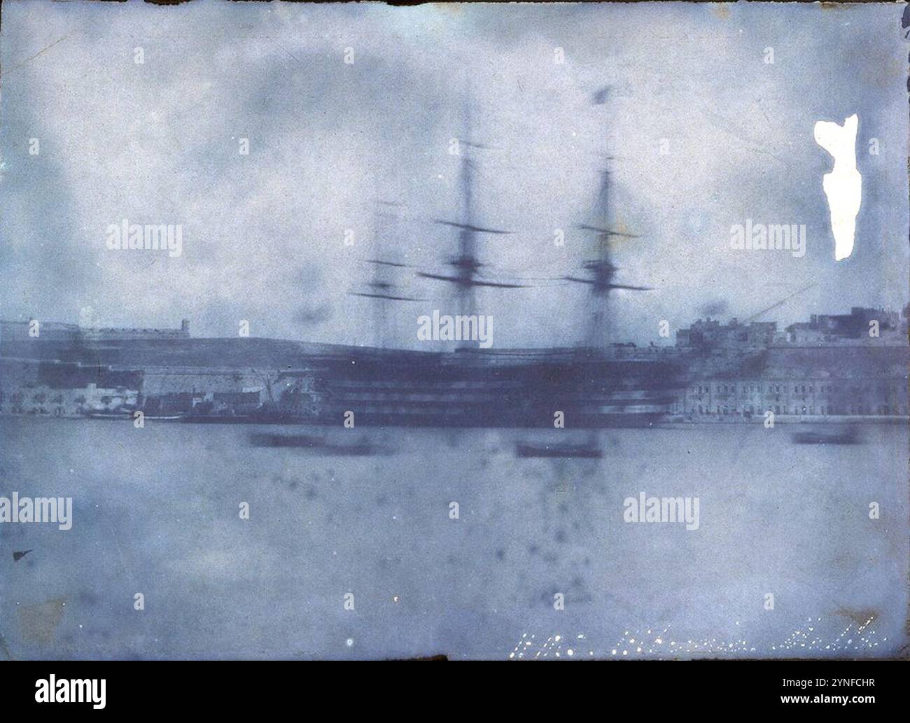 Calvert Jones, H.M.S. Hibernia, Malta 1846 Stock Photo - Alamy
