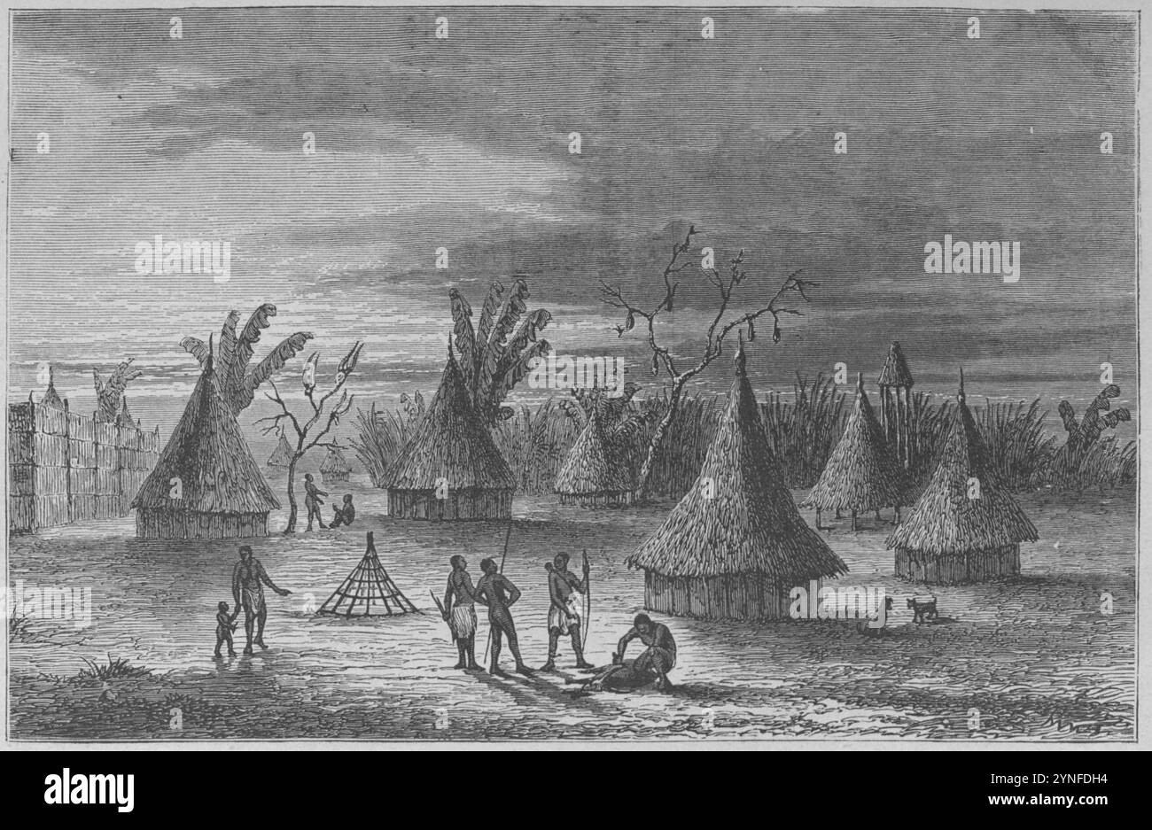 Cameron - A travers l'Afrique 1881 p405 Stock Photo - Alamy