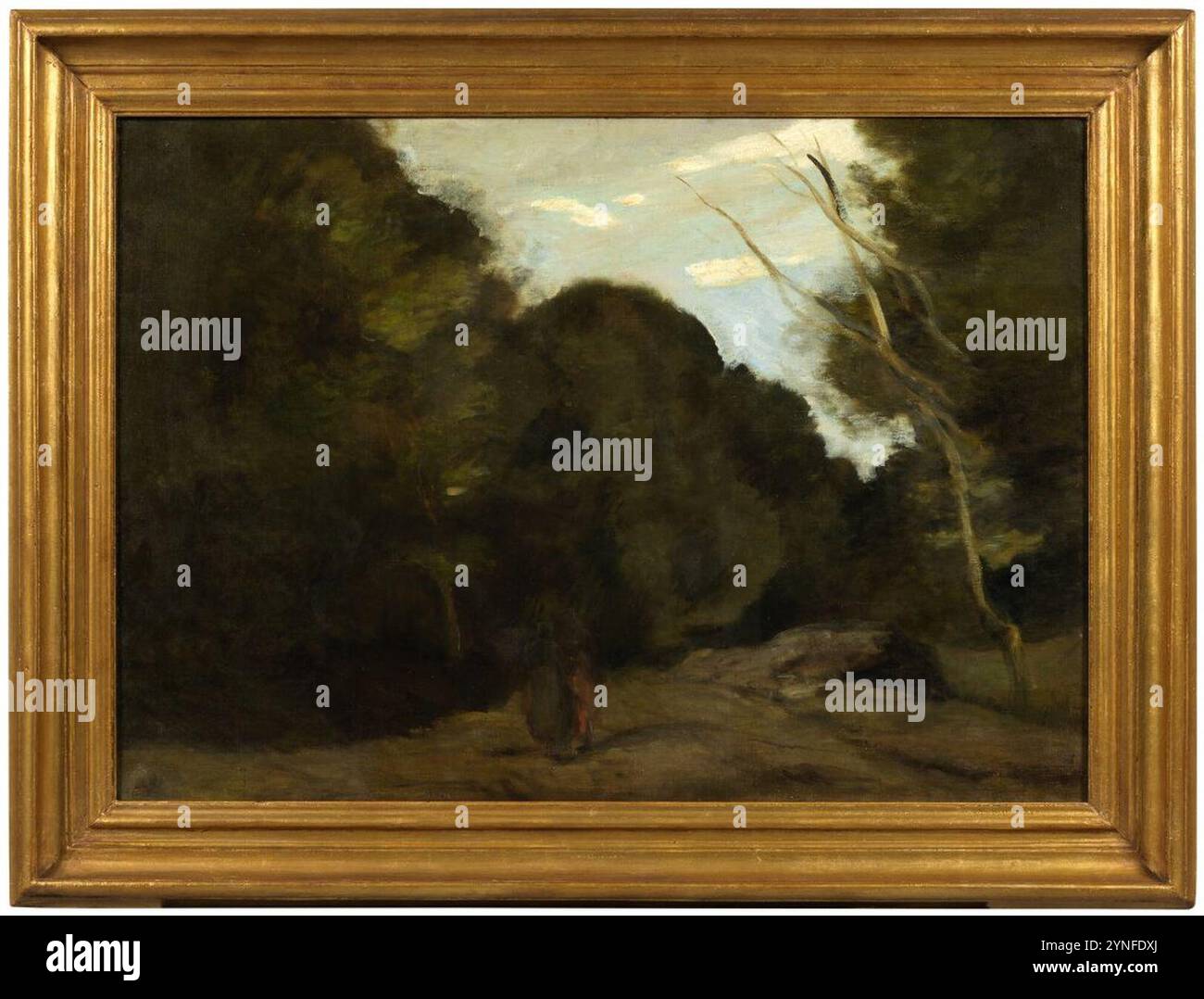 Camille Jean Baptiste Corot - The Forest Stock Photo - Alamy