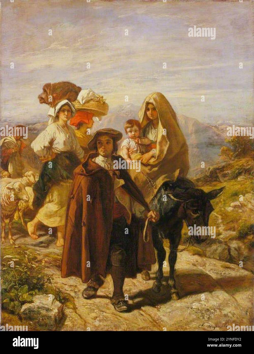 Camille Joseph Étienne Roqueplan (1800-1855) - Peasants of Béarn Stock ...