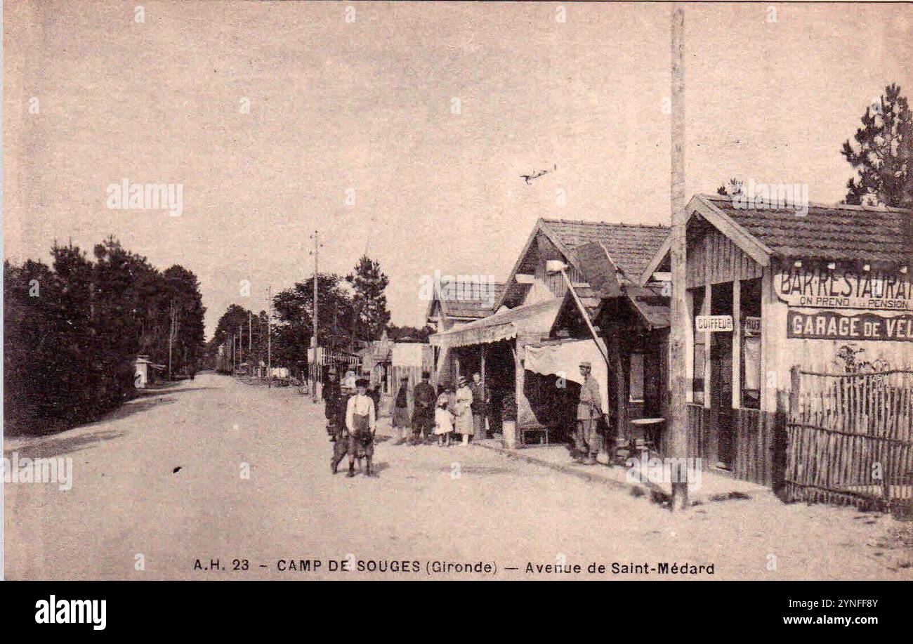 Camp de Souge - avenue de Saint-Médard 4 Stock Photo - Alamy