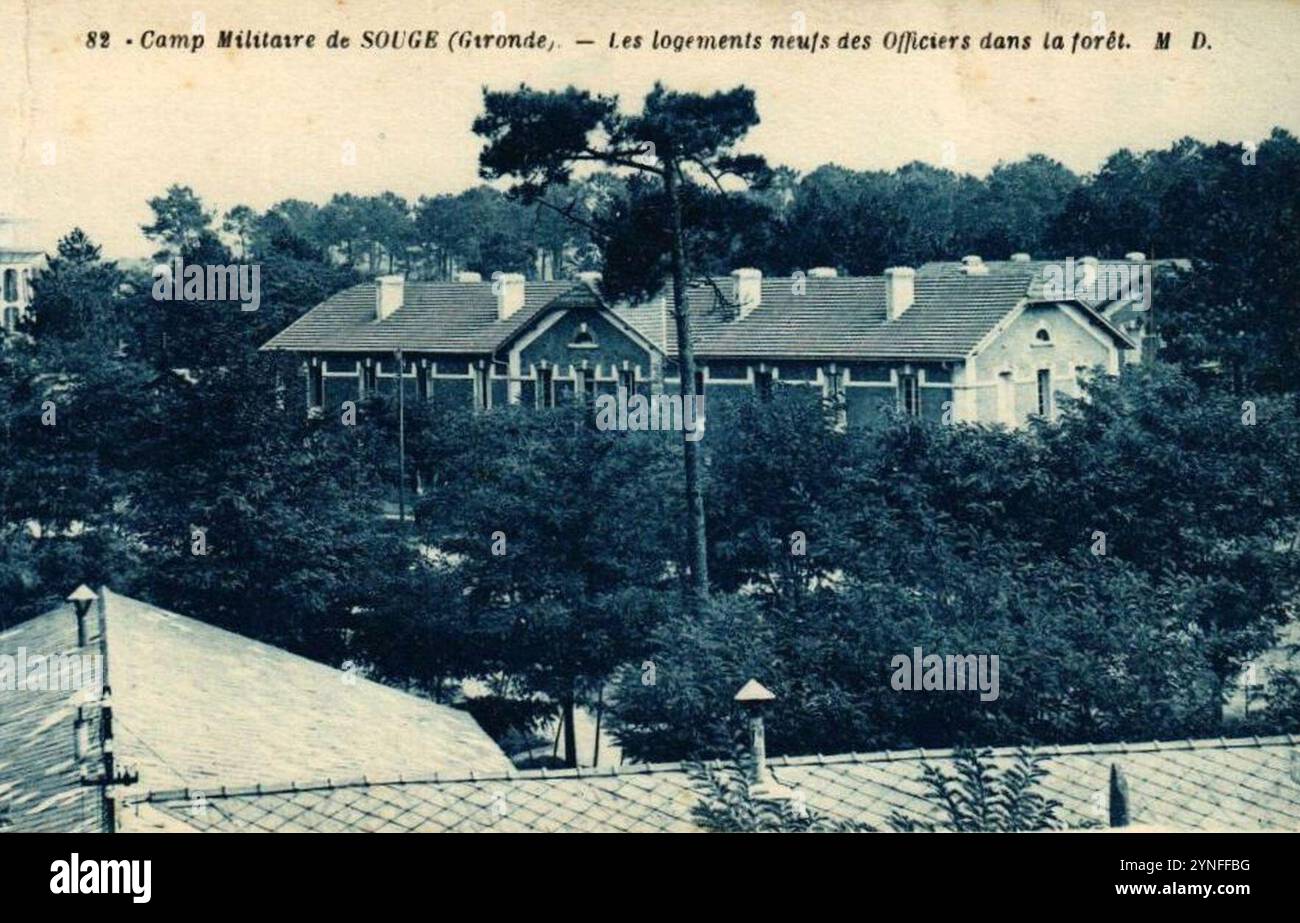 Camp de Souge - Logements des officiers Stock Photo - Alamy