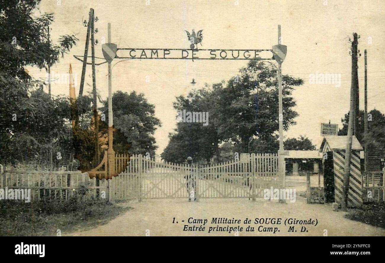 Camp de Souge - Entrée 5 Stock Photo - Alamy