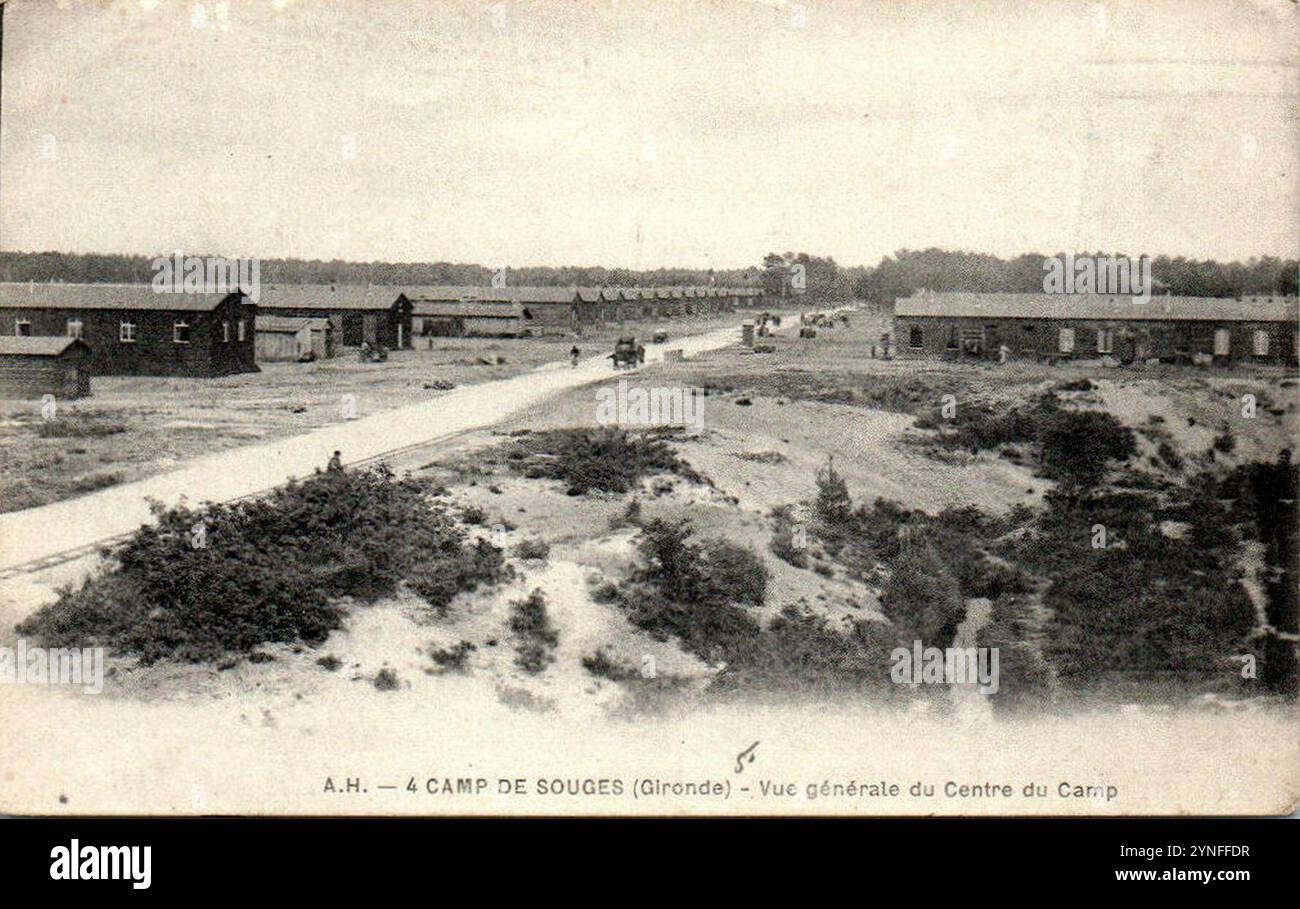 Camp de Souge - vue générale 3b Stock Photo - Alamy