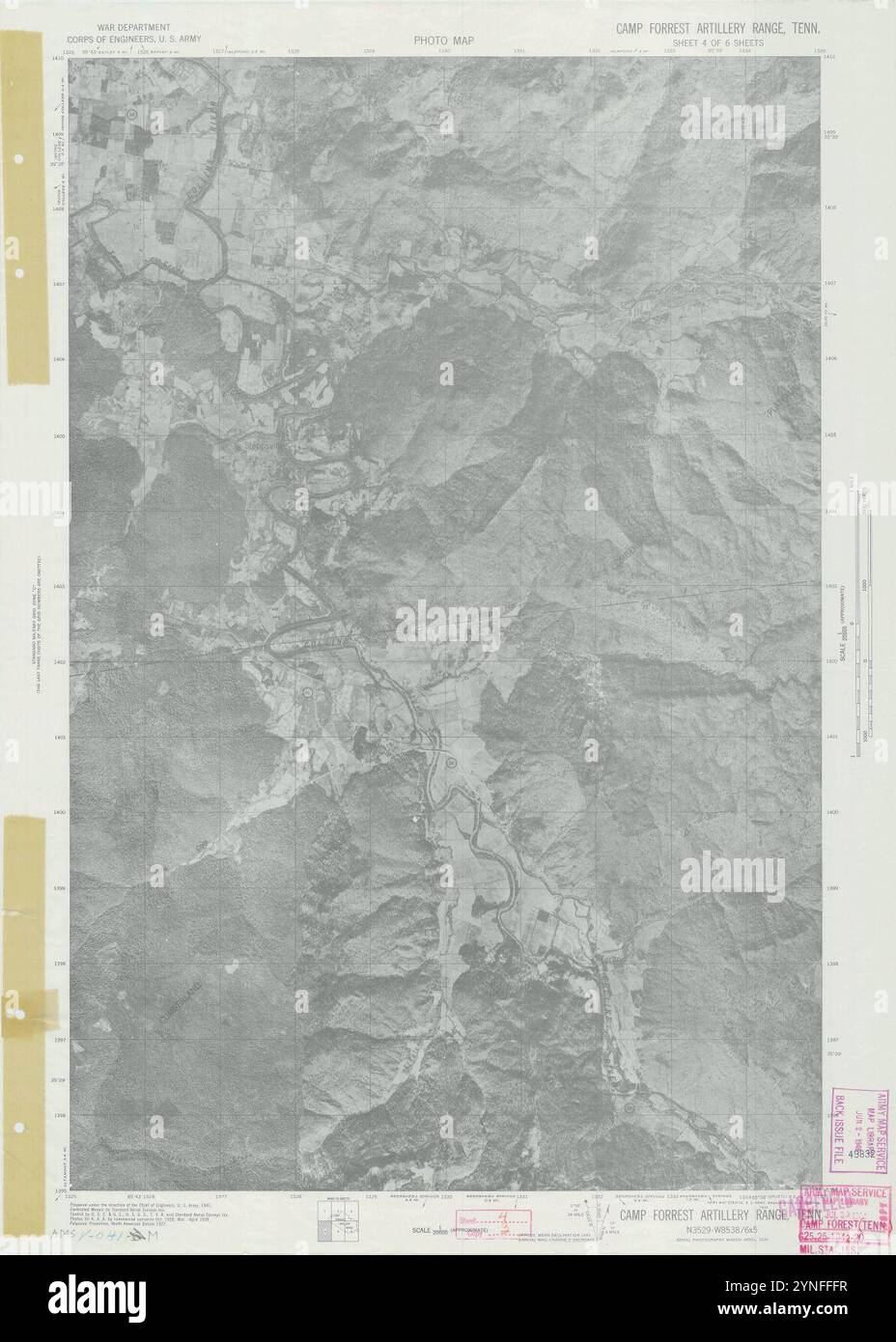 Camp Forrest Artillery Range, Sheet 4 Stock Photo - Alamy